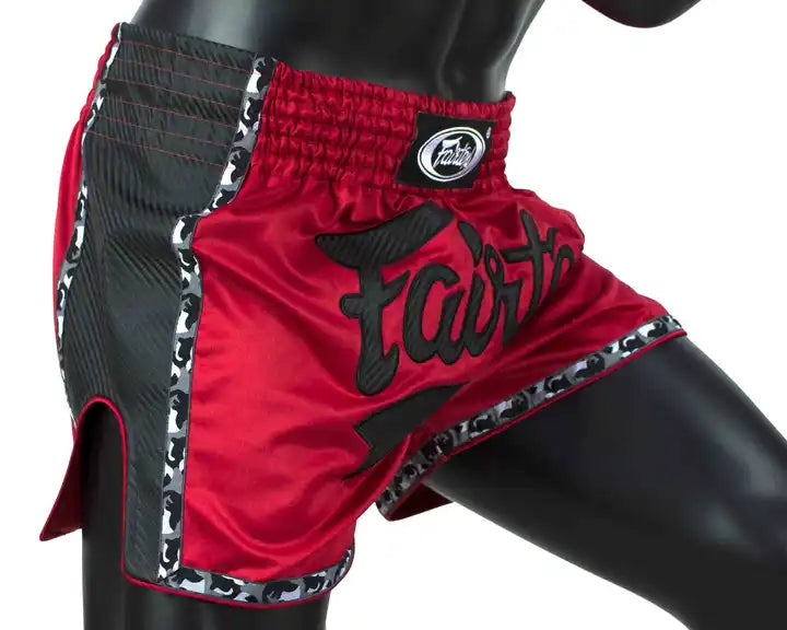 Short boxe FAIRTEX (Rouge) | Esprit-boxe.com & Esprit-Boxe.com