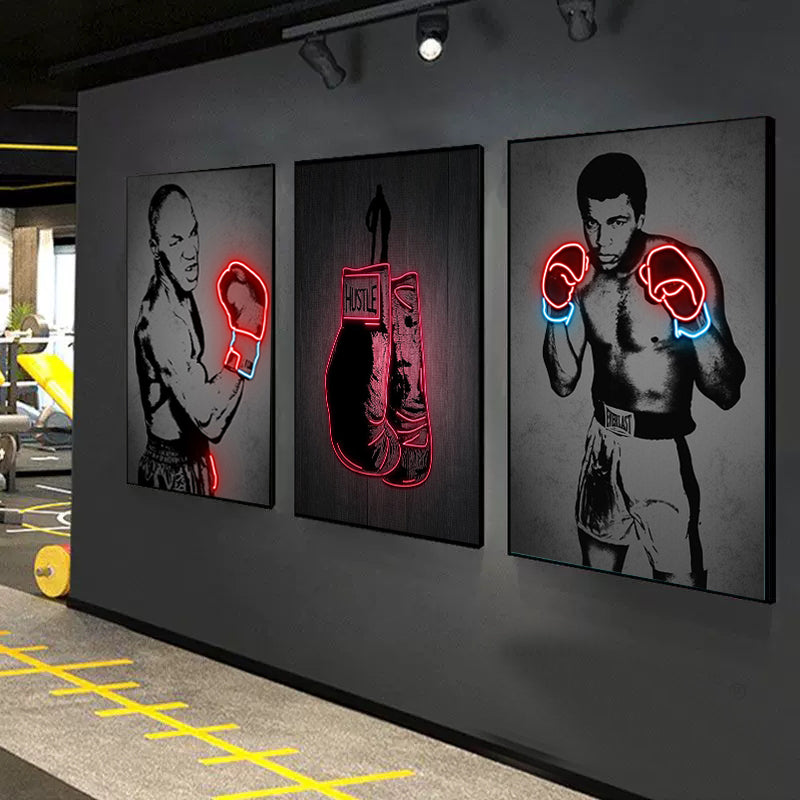 Tableau Mohamed Ali (néon) | Esprit-boxe.com & Esprit-Boxe.com